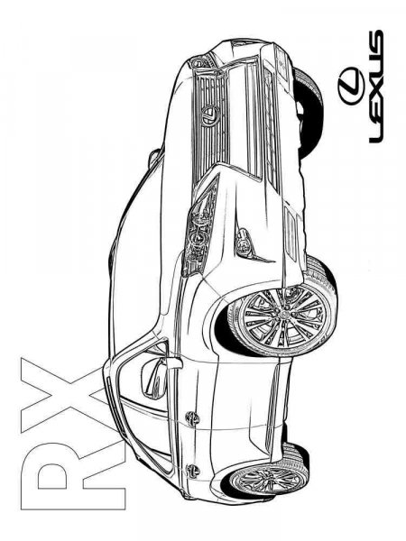 Lexus coloring pages
