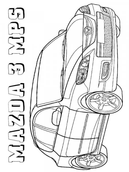 Mazda coloring pages