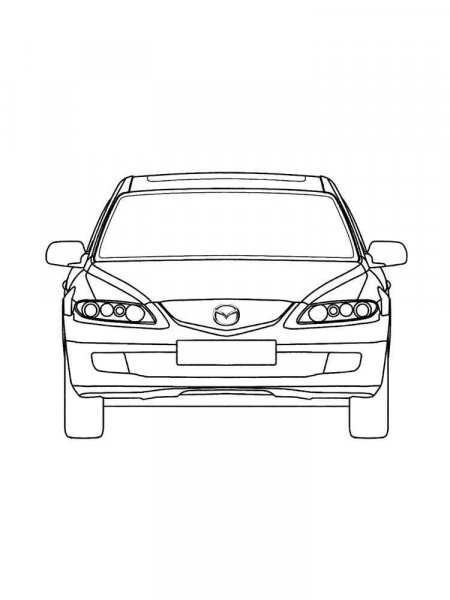 Mazda coloring pages