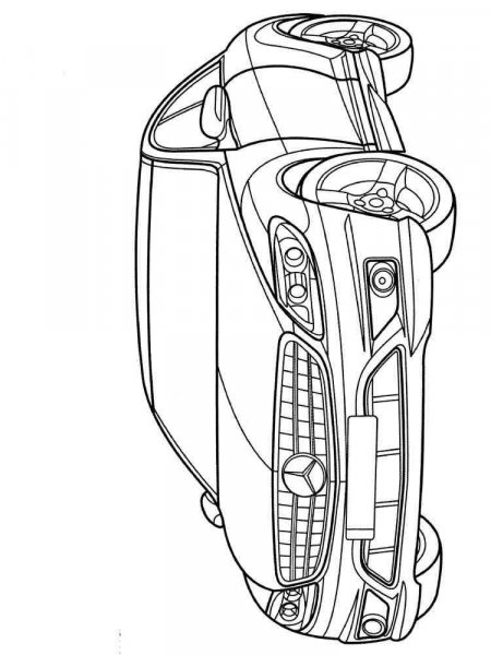 Mercedes coloring pages