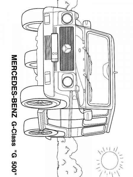 Mercedes coloring pages