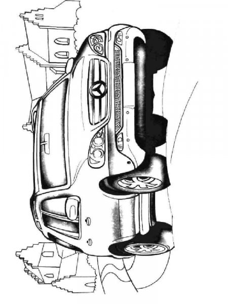 Mercedes coloring pages