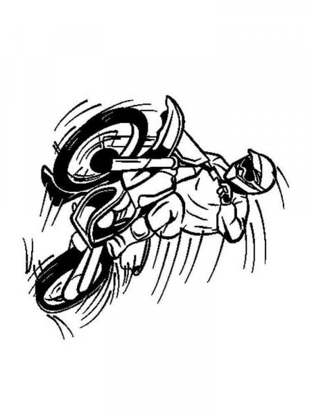 Motocross coloring pages