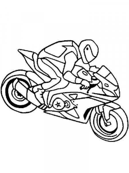 Motocross coloring pages
