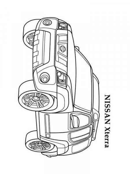 Nissan coloring pages