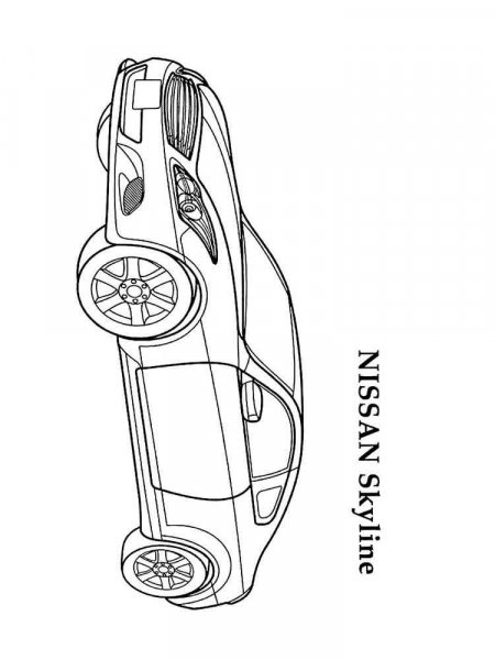 Nissan coloring pages