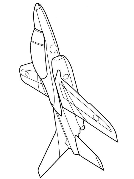 Plane coloring pages