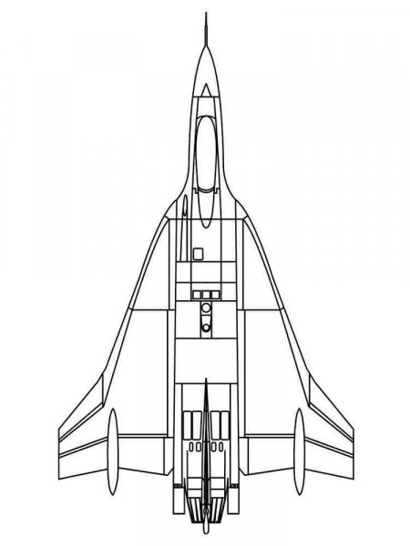 Plane coloring pages