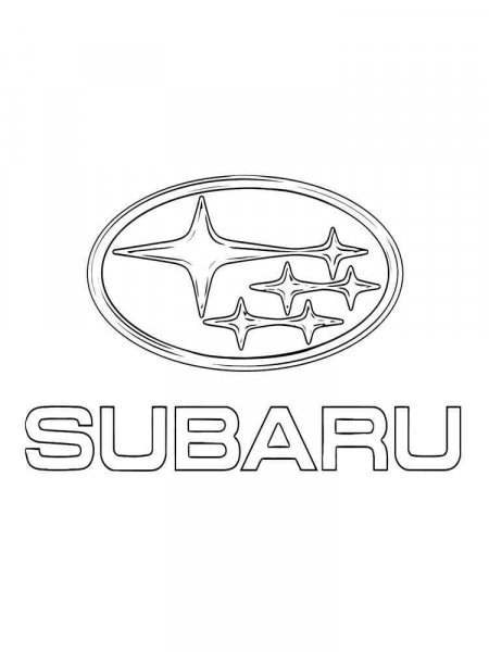 Subaru coloring pages
