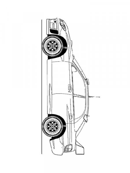 Subaru coloring pages