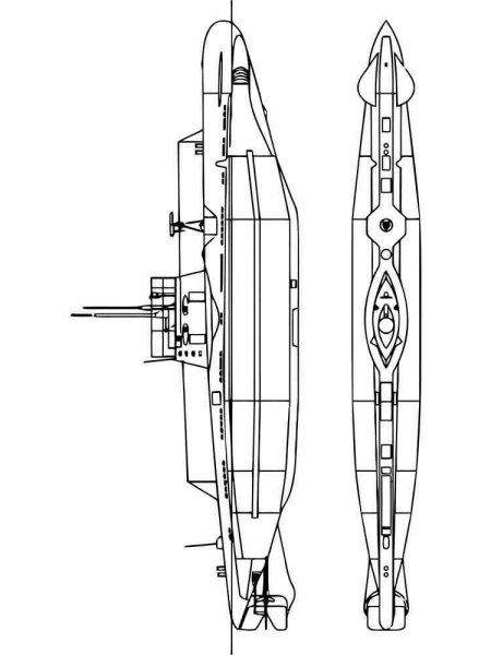 Submarine coloring pages