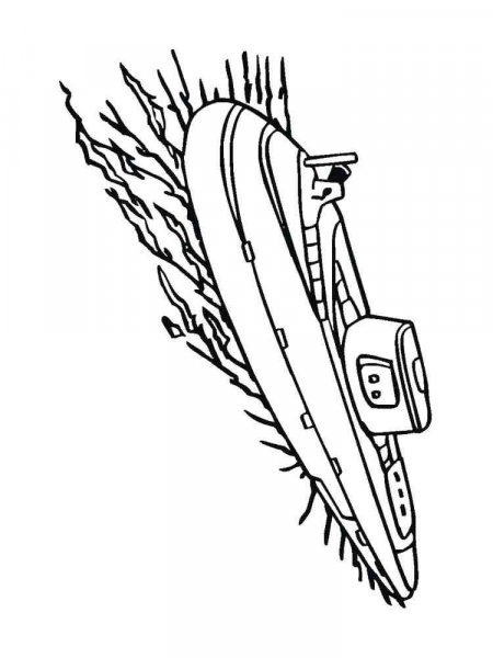 Submarine coloring pages