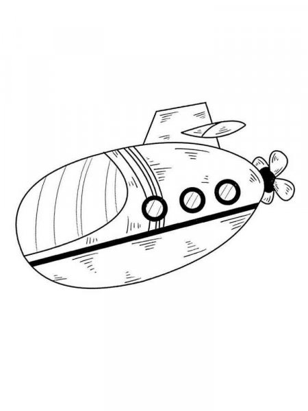 Submarine coloring pages