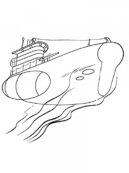 Submarine coloring pages
