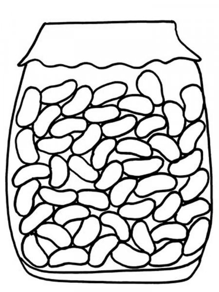 Beans coloring pages