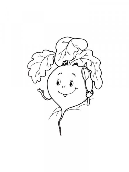 Beet coloring pages