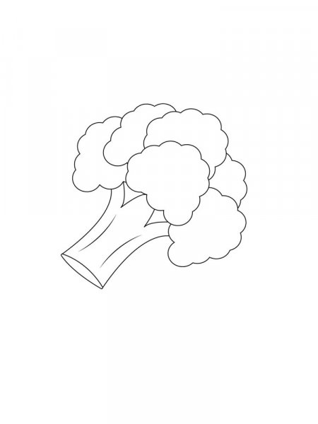 Broccoli coloring pages