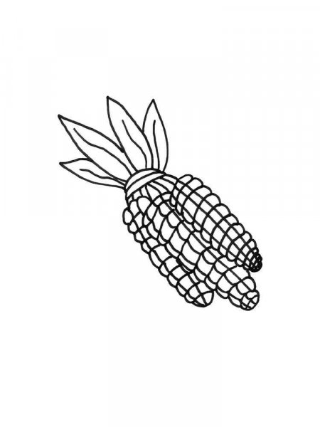 Corn coloring pages