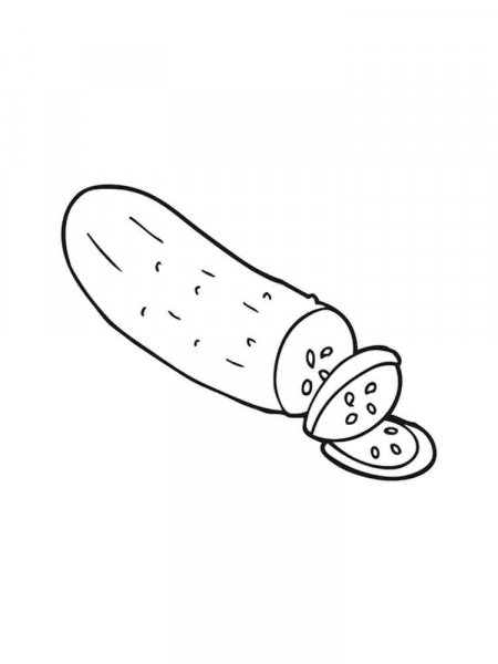 Cucumber coloring pages. Download and print Cucumber coloring pages