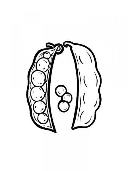 Peas coloring pages