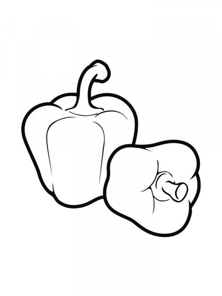 Pepper coloring pages