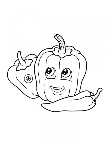 Pepper coloring pages