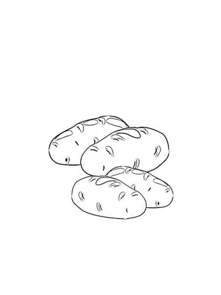 Potato coloring pages