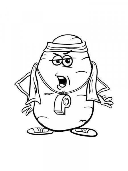 Potato coloring pages