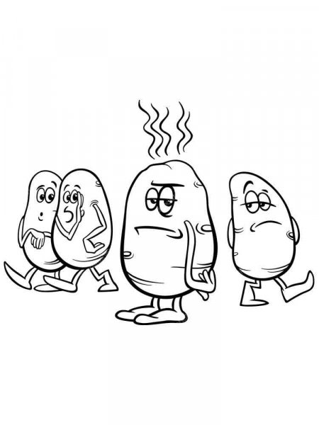 Potato coloring pages