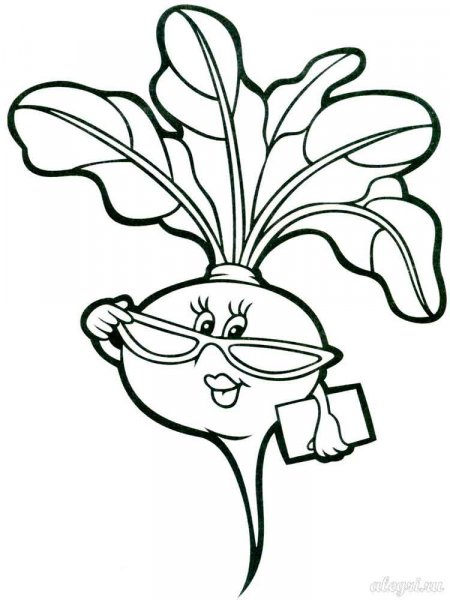 Turnip coloring pages