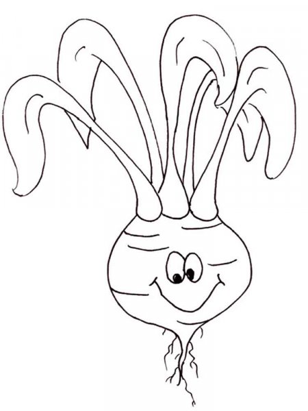 Turnip coloring pages