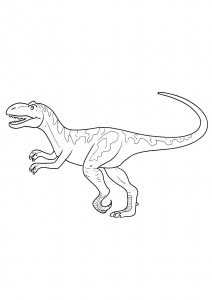 Allosaurus coloring pages