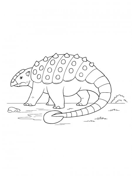 Ankylosaurus coloring pages