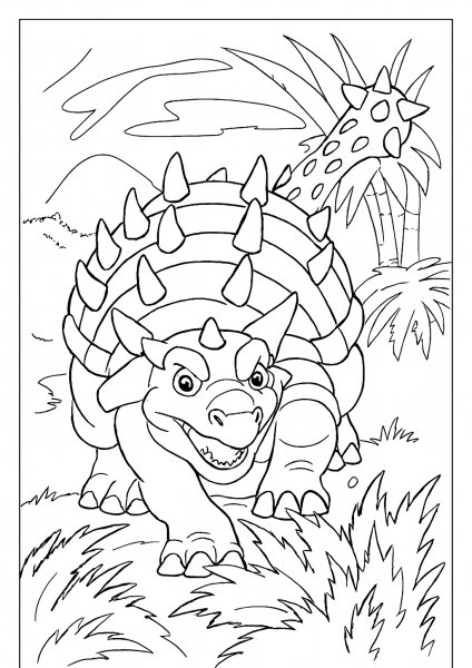 Ankylosaurus coloring pages