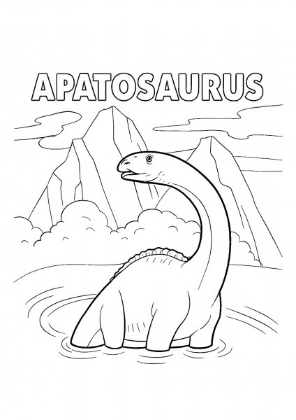 Apatosaurus coloring pages