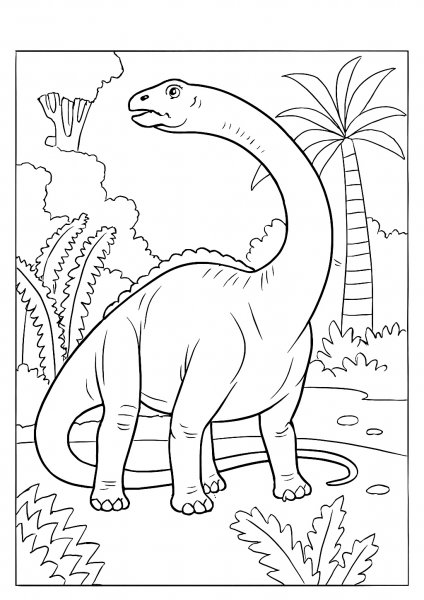Apatosaurus coloring pages