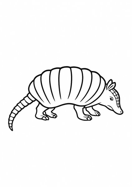Armadillo Coloring Pages (Free Printables for Kids)