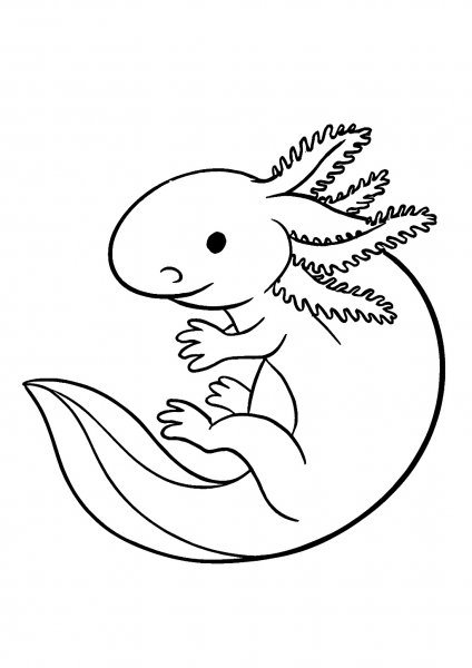 Axolotl Coloring Pages (Free Printables for Kids)