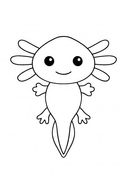 Axolotl coloring pages