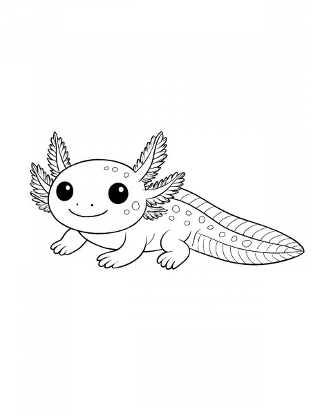 Axolotl coloring pages