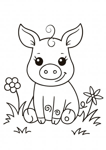 Baby Pig coloring pages