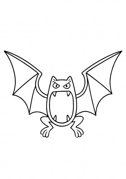Bat coloring pages