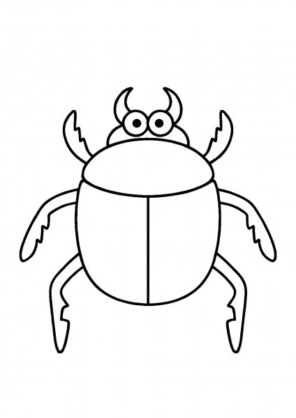 Beetle coloring pages