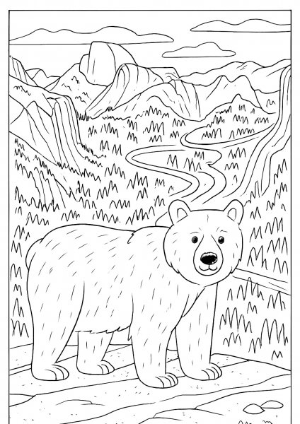Black Bear coloring pages