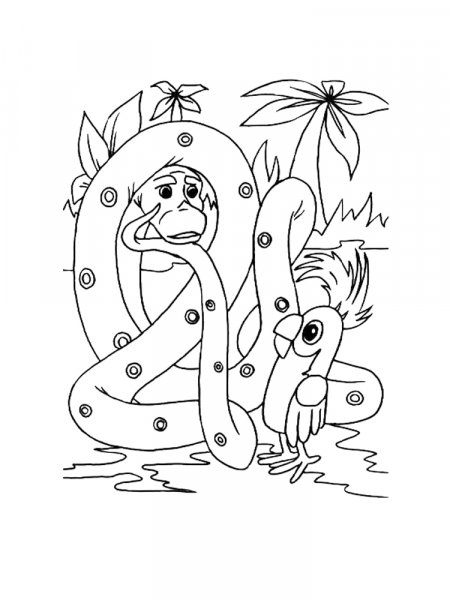 Boa constrictor coloring pages