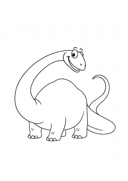 Brontosaurus coloring pages