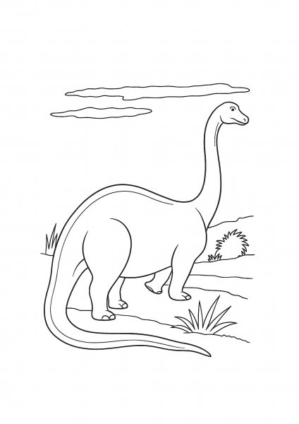 Brontosaurus coloring pages
