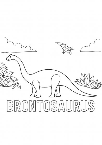 Brontosaurus coloring pages