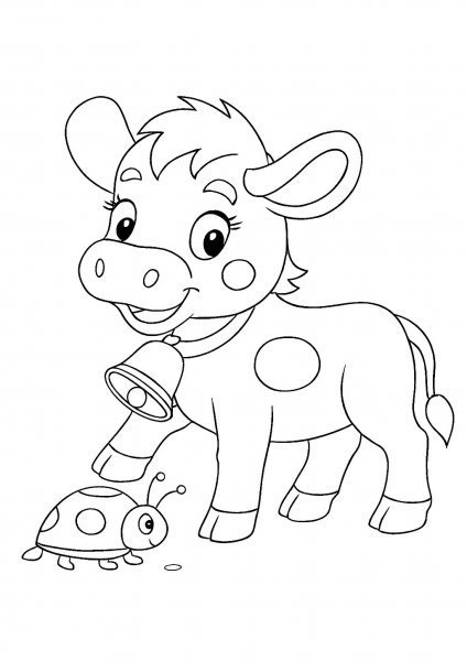 Calf Coloring Pages (Free Printables for Kids)