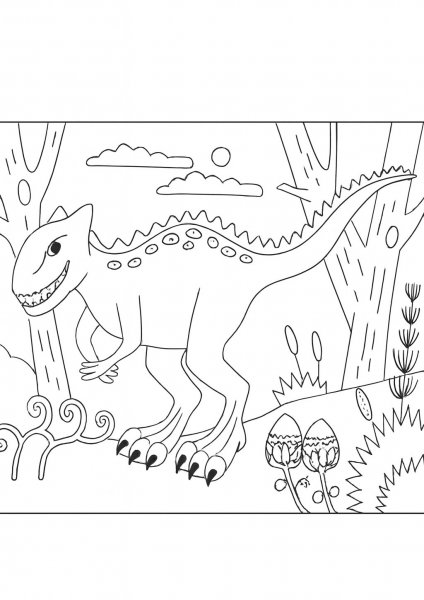 Carnotaurus coloring pages